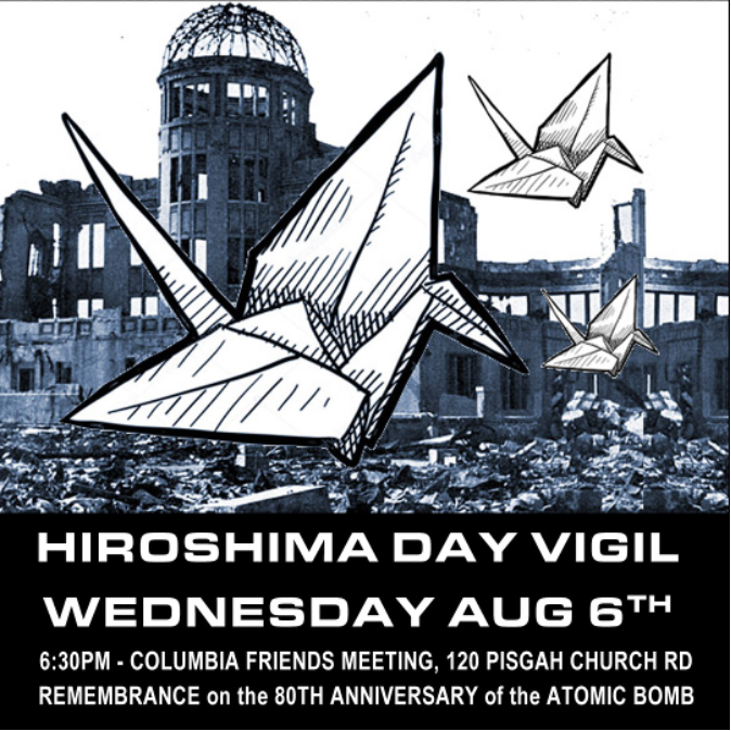 Hiroshima vigil, 80th anniversary of the bombing, August 6, 2025 ...